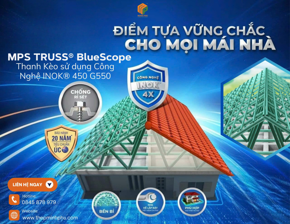 Thép Minh Phú Ra Mắt Sản Phẩm Kèo Thép MPS TRUSS® BLUESCOPE công nghệ ...